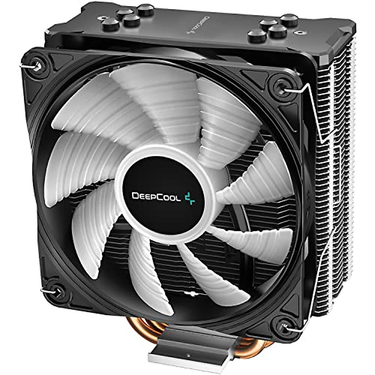 DEEP Cool GAMMAXX GTE V2 CPU Air Cooler with 4 Heatpipes and a 120mm RGB PWM Fan 4-Pin 12V RGB Motherboard Control for Intel LGA 1200 1151 AMD Ryzen AM4