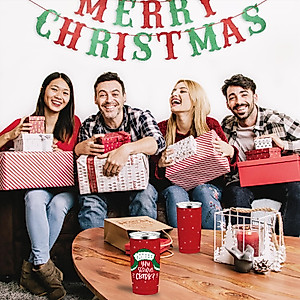 National Lampoons Christmas Vacation Merch Gifts, Funny Christmas Tumbler with Lid and Straw, 20 oz Stainless Steel Insulated Coffee Cups Keep Cold & Hot, White Elephant Gifts - You Serious Clark