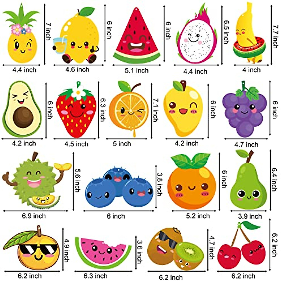 Fruit Haning Swirls Fruit Party Decorations Fruit Decorations for Fruit Themed Party Supplies Summer Party Decorations Hawaii Party Supplies