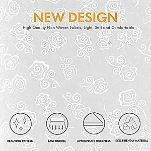 FrenzyBird Aisle Runner for Wedding Ceremony 100 x 3 Feet White Aisle Runner for Outdoor Wedding Church Decorations (Rose)