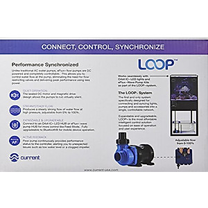Current USA eFlux DC Flow Pump with Flow Control 1900 GPH | Ultra Quiet, Submerisble or External Installation | Safe for Saltwater & Freshwater Systems, Model Number: 6010
