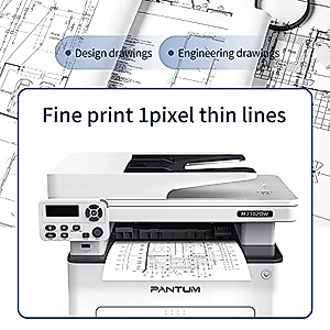 Pantum M7102DW Monochrome Wireless All-in-one ADF Multifunction Laser Printer, Auto Duplex, Copy＆Scan(W5G63B)