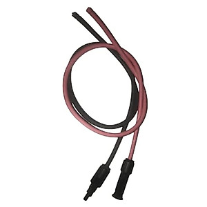 AWTSUNCON Pairs Red+Black of 6AWG Gauge Solar PV Panel Extension Cable PT-Male and Female connectors UL Listed (50)