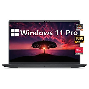 Dell Inspiron 3525 Business Laptop, 15.6''FHD Display, AMD Ryzen 7 5825U, Windows 11 Pro, 32GB RAM, 1TB SSD, Wi-Fi, HDMI, Bluetooth, Type-C, Long Battery Life, Carbon Black