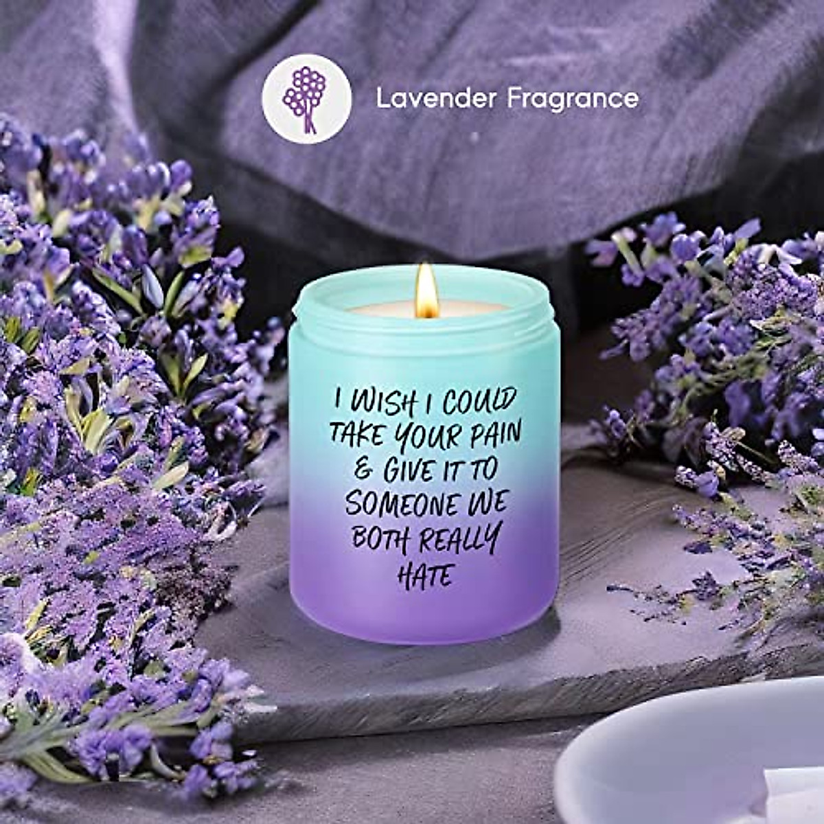 GSPY Scented Candles - Get Well Soon Gifts for Women - Get Well Gifts, Sympathy Gift - Surgery Recovery, Feel Better, Grieving, Condolence, Divorce, Sorry for Your Loss, Chemo, Cancer Gifts for Women