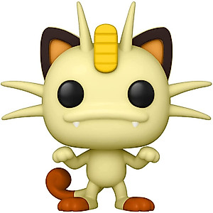 POP Meowth Funko Pop Vinyl Figure (Bundled with Compatible Pop Box Protector Case), Multicolor, 3.75 inches