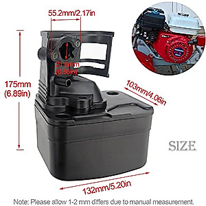 GX160 Air Filter Housing with Air Filter Assembly for Honda GX120 GX140 GX160 GX200 168F Engine Lawn Mower Replace 17230-Z51-820 17410-Z51-020 17235-Z51-831