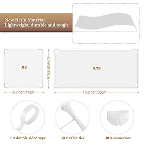 Tuanse 3 Sets Under Bed Blocker for Pet, Toy Blocker Under Couch Bumper Under Bed Barrier for Furniture, Stop Pets Toy Going Under Bed or Sofa, Easy to Install, 78.7" Length 7" Height