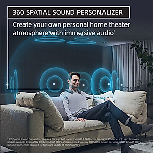 Sony A90J 83 Inch TV: BRAVIA XR OLED 4K Ultra HD Smart Google TV with Dolby Vision HDR and Alexa Compatibility XR83A90J- 2021 Model Neckband Bluetooth Speaker +Home Theater Audio