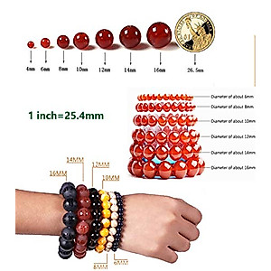 7 Chakra Natural Stone Beads Mixed 100pcs 8mm Round Genuine Real Stone Beading Loose Gemstone Amethyse Color DIY Smooth Beads for Bracelet Necklace Earrings Jewelry Making (7 Chakra Stone, 8mm)