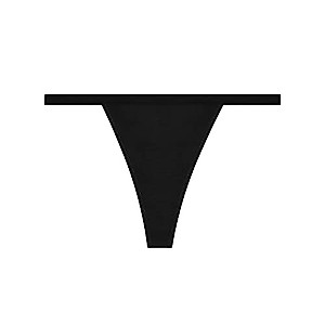 Nabtos Sexy Women's Underwear Cotton Panties G String T-Back Thongs Lingerie (Pack of 6) (Medium, Black, m)