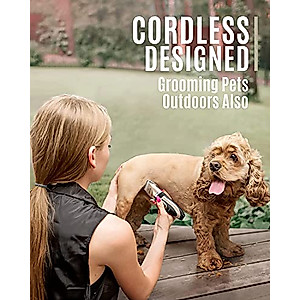 oneisall Dog Shaver Clippers Low Noise Rechargeable Cordless Electric Quiet Hair Clippers Set for Dogs Cats Pets