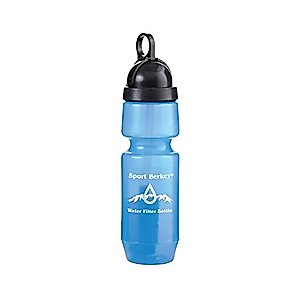 Sport Berkey Water Filter Bottle Ideal for Off-Grid, Emergencies, Hiking, Camping, Traveling and Everyday Use at Home, Work or School