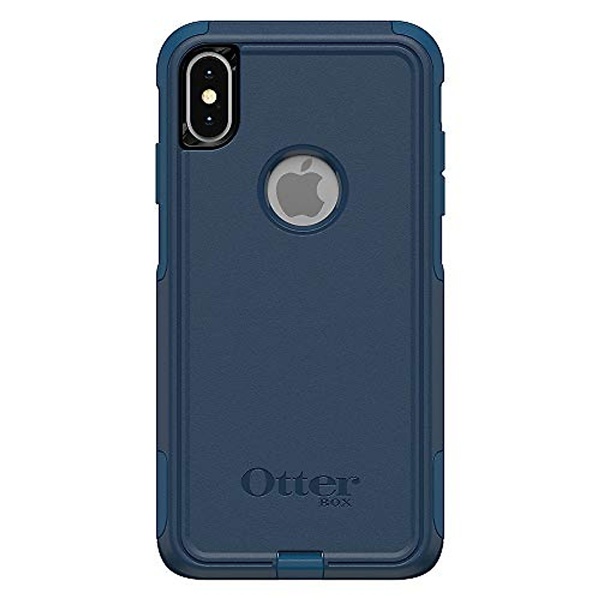OTTERBOX COMMUTER SERIES Case for iPhone Xs Max,Synthetic Rubber,Lightweight- Retail Packaging - BESPOKE WAY (BLAZER BLUE/STORMY SEAS BLUE)