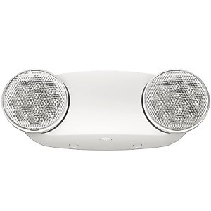 Spectsun 1 Pack Emergency Light, Emergency Lights for Business, LED Emergency Lights with Battery Backup, 2 Bug Eye Heads Adjustable Commercial Emergency Lighting Fixtures, UL 924 Certified