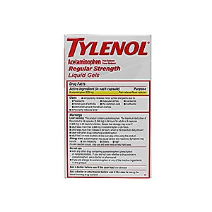 Tylenol Regular Strength Liquid Gels 90 ct, (Value Pack of 2)