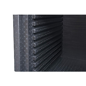 SIMPLI-MAGIC Portable Food Warmer with Fastener Ideal for Catering and Restaurant Use, 5 Pan Capacity, Black