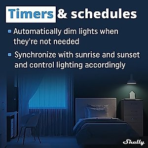 Shelly Plus Wall Dimmer | WiFi Smart Wall Dimmer Relay | Home Automation | Bluetooth Gateway | Compatible with Alexa & Google Home | No Hub Required | Timer Schedule | Dimmable Lights (2 Pack)