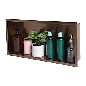 ALFI brand ABNP2412-BC Shower Niche, Brushed Copper
