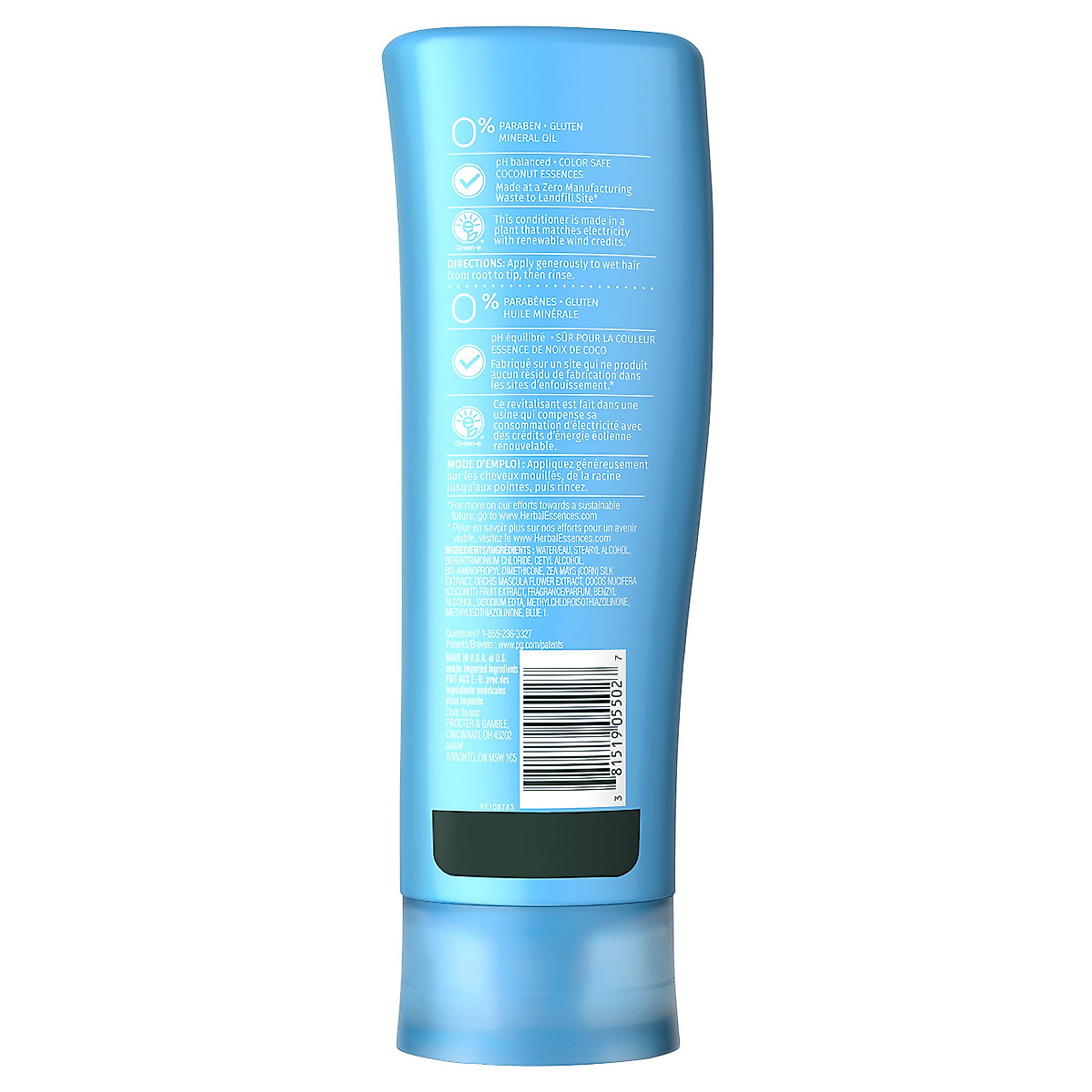 Herbal Essences Hello Hydration Moisturizing Hair Conditioner, Blue, 10.1 Fl Oz
