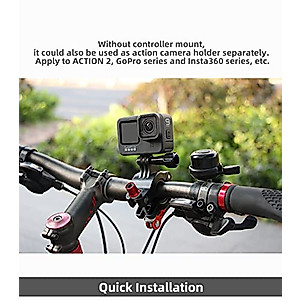 Anbee Bike Holder Bar Hand Mount Bicycle Holder Bracket for DJI RC Controller, Compatible with DJI Mini 3 / Mini 3 Pro Drone and Action Cameras