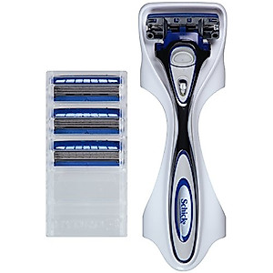 Schick Hydro 3 Razor for Men Value Pack with 4 Razor Blade Refills