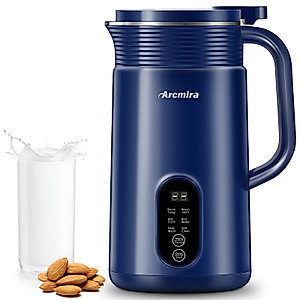 Arcmira Automatic Nut Milk Maker, 20 oz Homemade Almond, Oat, Soy, Plant-Based Milk and Dairy Free Beverages, Almond Milk Maker with Delay Start/Keep Warm/Boil Water, Soy Milk Maker with Nut Milk Bag