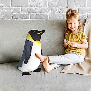 ikasus Lifelike Penguin Stuffed Animal Toy Cute Plush Peguin Doll Soft Plush Doll Hugging Plush Pillow Lovely Comfort Sleeping Cushion Kawaii Plushies Penguin Home Decor Gifts for Adults Kids