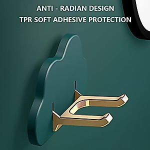 Sluoch Adhesive Hair Dryer Holder - Stick on Wall or Wall Mount Bathroom Hair Blow Dryer Rack Organizer Compatible with Hair Dryers (White)