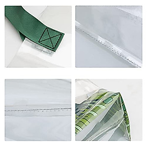 RVGUARD Clear Tote Bag, 13-3/8” x 14-1/2” x 4” Reusable Grocery Bag, RV Style Multipurpose Shopping Tote, Daily Utility Bag