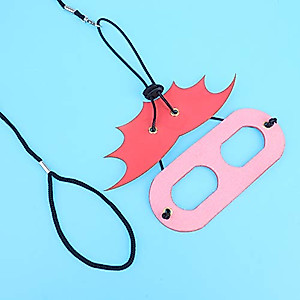 Balacoo Adjustable Bearded Dragon Harness Reptile Leash Lizard Nylon Suede Traction Rope with Bat Wings for Guinea Pig Hamster Amphibians