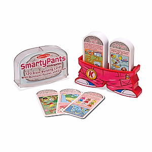 Melissa & Doug Smarty Pants Kindergarten Card Set - 120 Educational, Brain-Building Questions, Puzzles, and Games