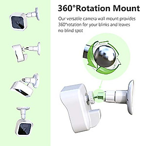 All-New Blink Outdoor Camera Housing and Mounting Bracket, 3 Pack Protective Cover and 360 Degree Adjustable Mount with Blink Sync Module Outlet Mount for Blink Camera Security System (White)