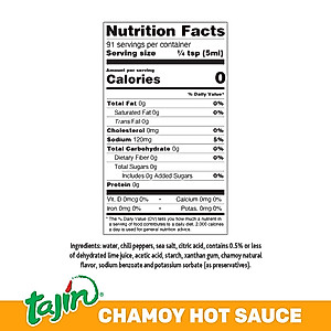 Tajin Fruity Chamoy Sauce 15.38oz and Mild Hot Sauce 15.38oz Bundle (Pack of 2)