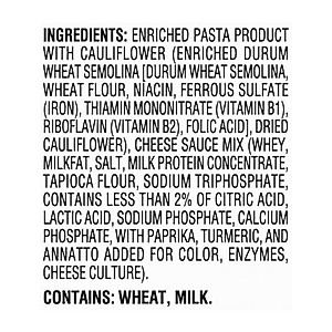 Kraft Original Macaroni & Cheese Dinner with Cauliflower Added to the Pasta (5.5 oz Box)