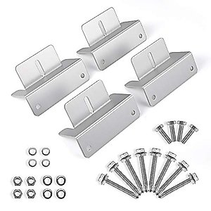 BougeRV mounting z Bracket for 100w 150w 200w 300w Solar Panel, Supporting for RV, Roof, Boat, Off-Grid, Set of 4 Units