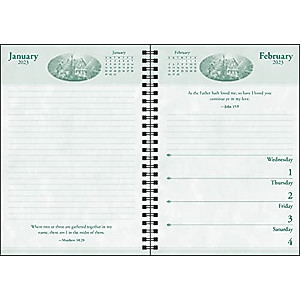 Thomas Kinkade Studios 12-Month 2023 Monthly/Weekly Engagement Calendar with Scr