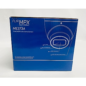 FLIR Digimerge ME373A Outdoor 4-in-1 Security Dome Camera, 4K Ultra HD WDR Fixed Audio Dome, 3.6mm, 100ft Night Vision, Works with AHD/CVI/TVI/CVBS/Lorex, Flir MPX DVR, White (Camera Only)