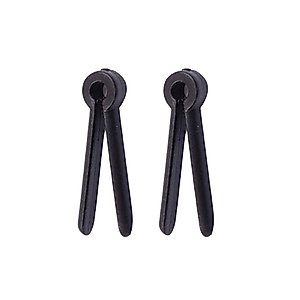 Garneck 2pcs Peep Sight Archery Accessory Bow Tube Silicon Tubing Install Peep Sight Arrow Peephole Holder (Black)