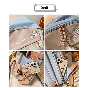 GBin Genshin Impact 17"Backpack Venti Printed Bookbag 17"Large Capacity Laptop Back Pack