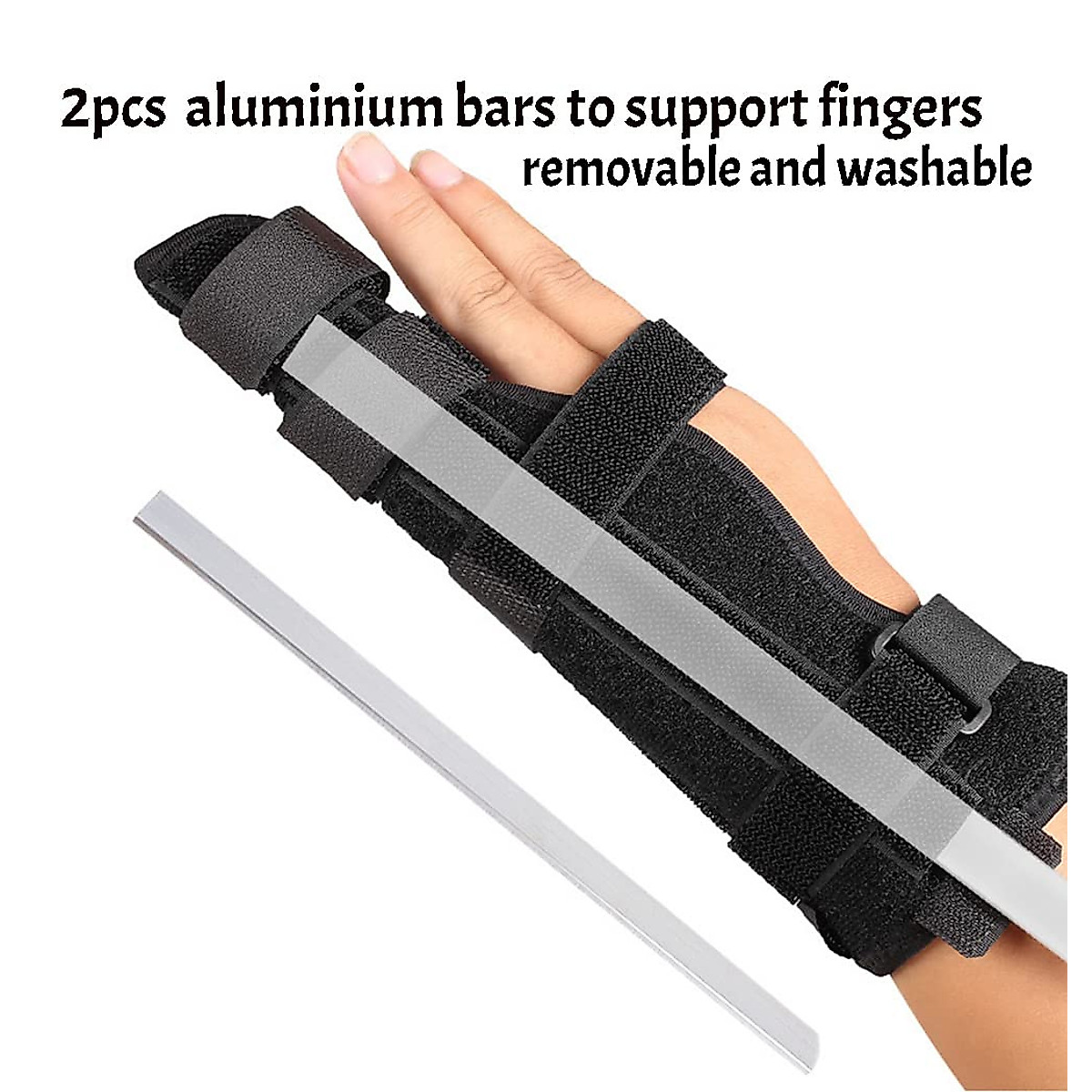 PENINSULA LOVE Boxer Finger Splint Pinky Finger Splint Hand Brace Boxer Fracture Splint 4th 5th Metacarpal Splint Support for Trigger Finger, Arthritis, Fracture, Broken Ring,Tendonitis
