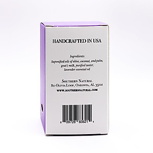 Southern Natural Lavender Goat Milk Soap Bar, 4 oz (1 Bar)