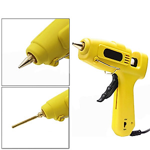 Eyech 4 pack Interchangeable Hot Glue Gun Nozzles Copper Glue Gun Nozzle Assortment Set for Melting Glue Gun Use Craft Repair Tool 2.0x70mm 2.0x50mm 2.0x34mm 3.0x50mm