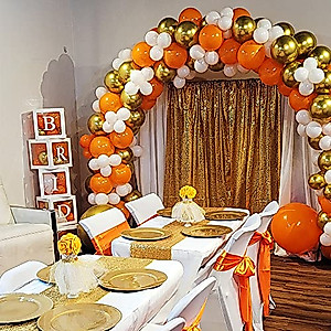 Eternal Beauty Sequin Backdrop 10x10, Glitter Photo Backdrop Curtain for Wedding Birthday Baby Shower Event Decor (Gold-10x10 Ft)