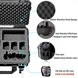 Lekufee Waterproof Carrying Case Compatible with DJI Mavic 2 Pro Combo and More DJI Mavic 2 Drone Accessories(Case Only)