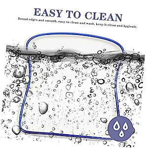 Pasta Accessories Plate Jewelry Tray Food Tray Pizza Tray Biscuit Bowl Ceramic Jewelry Tray Breakfast Food Plate Home Accessory Home Supply Fruit Salad Ceramics Bread Blue