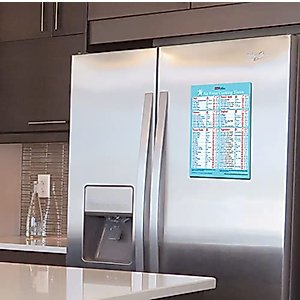 Ninja Air Fryer Cooking Times All-in-One Magnet Compatible with Most Ninja Foodi Models Accurate Guide Big Text Easy to Read Cheat Sheet 8”x11” Oilproof Chart Cookbook Recipe Kitchen Accessories Gift