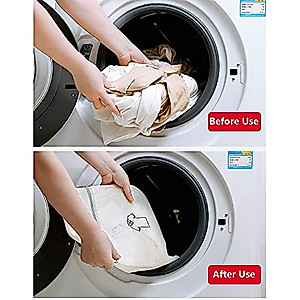 6pcs Thick Mesh Laundry Bag For Blouse Lingerie Bras Underwear Socks Sneaker Shoes Washing Bag Of Cylindrical Sandwich Embroidery Laundry Bags For Delicates Mesh Wash Bag Bathroom Eco-Friendly Bra Bags For Laundry Travel Storage Organiza Bag