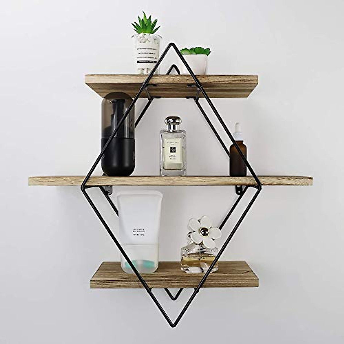 Befayoo Floating Shelves for Wall Combo (Round+Diamond)