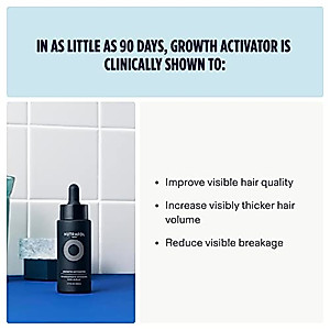 Nutrafol Men's Hair Growth Supplement & Growth Activator Duo | Clinically Proven for Visibly Thicker & Stronger Hair | Dermatologist Recommended | 1 Month Supply